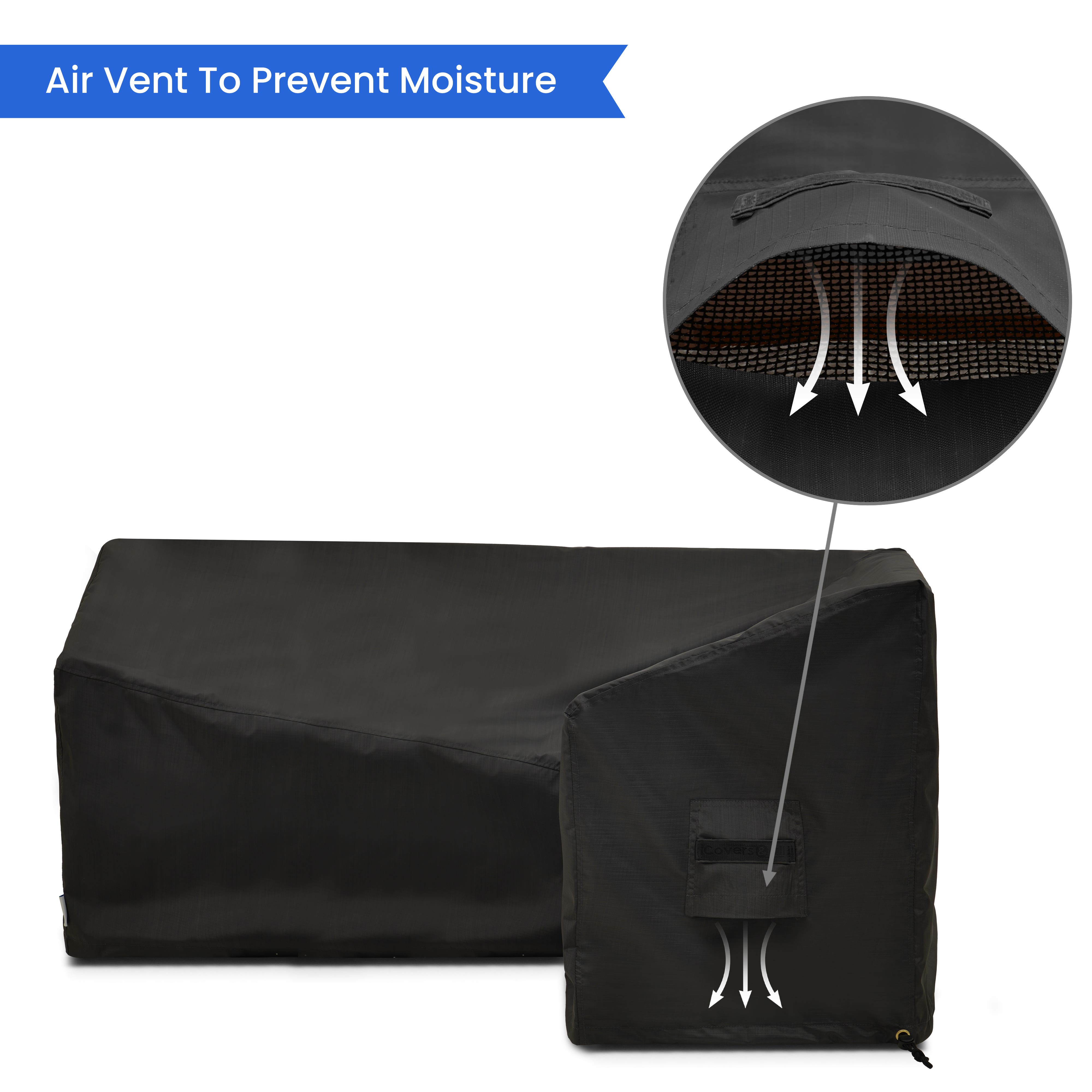 Buy L Shape Curved Sofa Cover with Customization | Covers & All CA