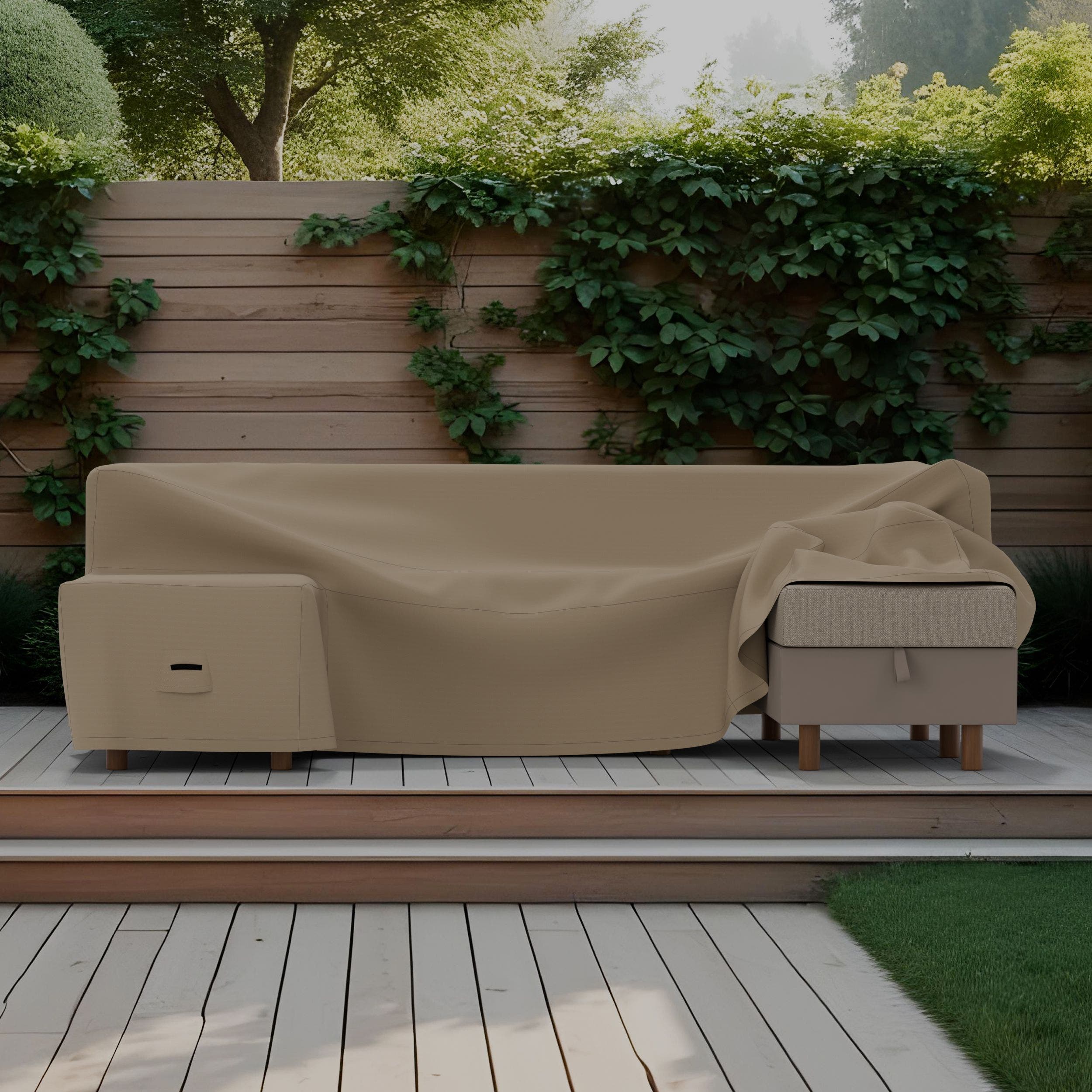 Buy U-Shaped Sectional Couch Covers in Custom Design 2 | Covers & All CA
