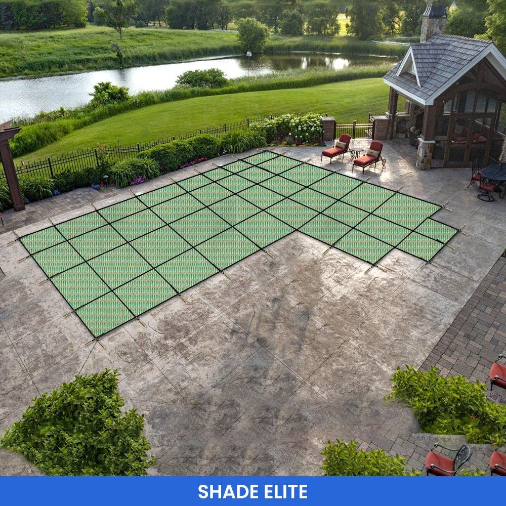 Center Steps L Shape Pool Cover | Covers & All Canada