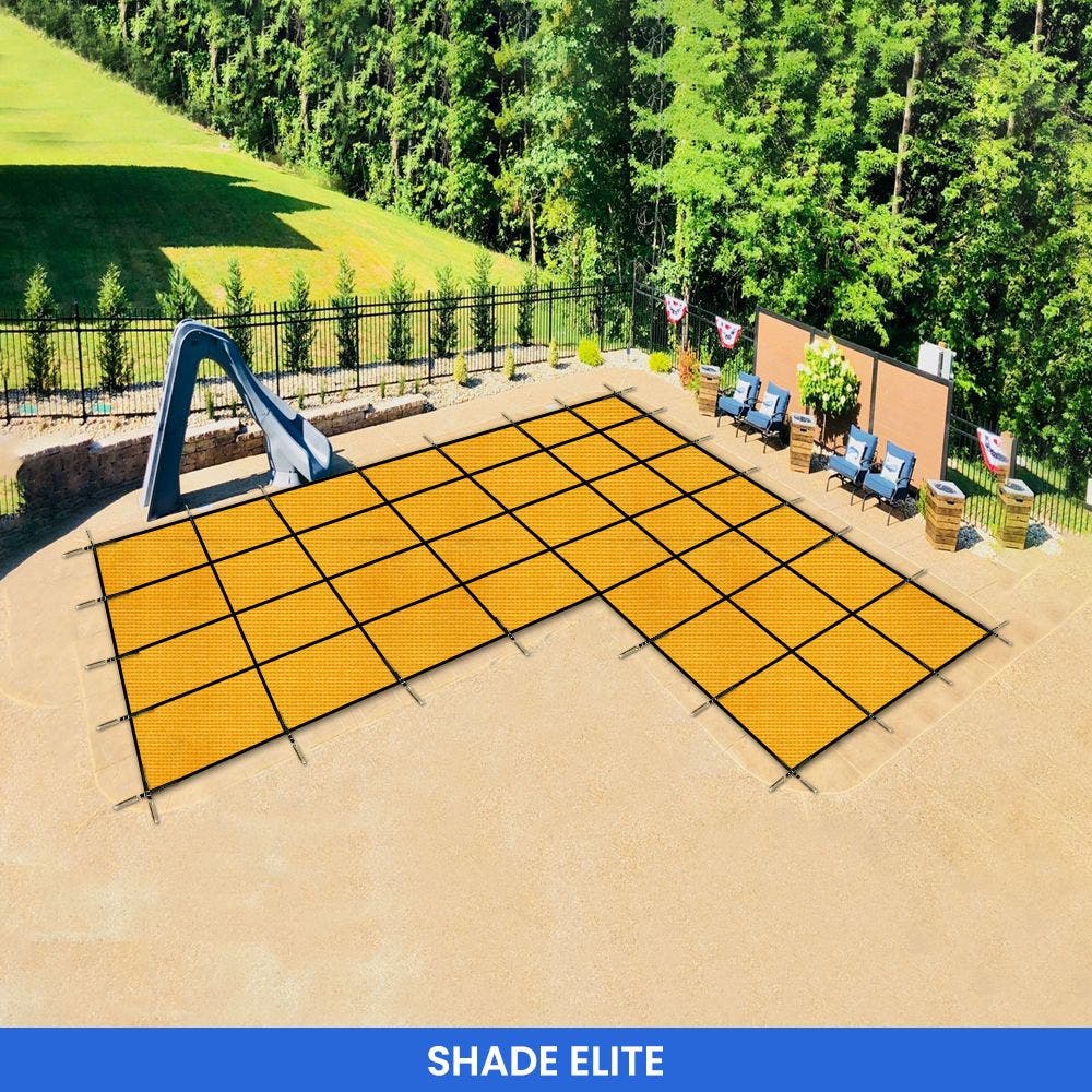 No Steps L Shape Pool Cover at Best Price | Covers & All Canada