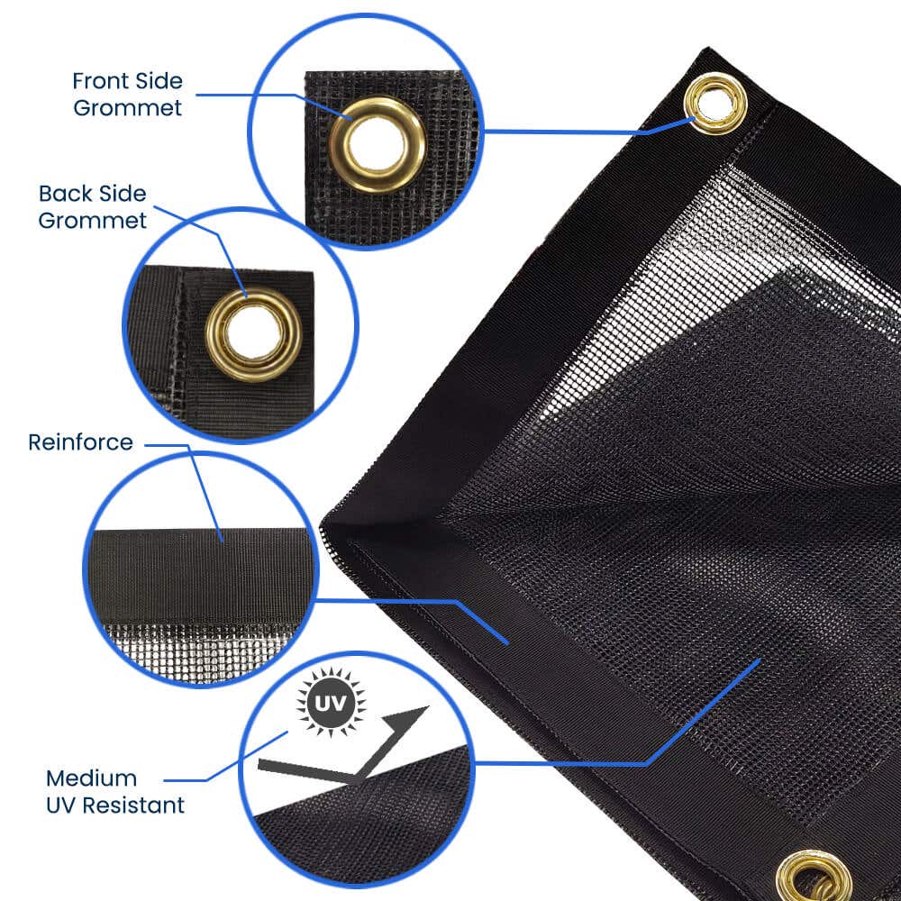 Buy High Strength Mesh Tarps 60' x 80'| Covers & All Canada