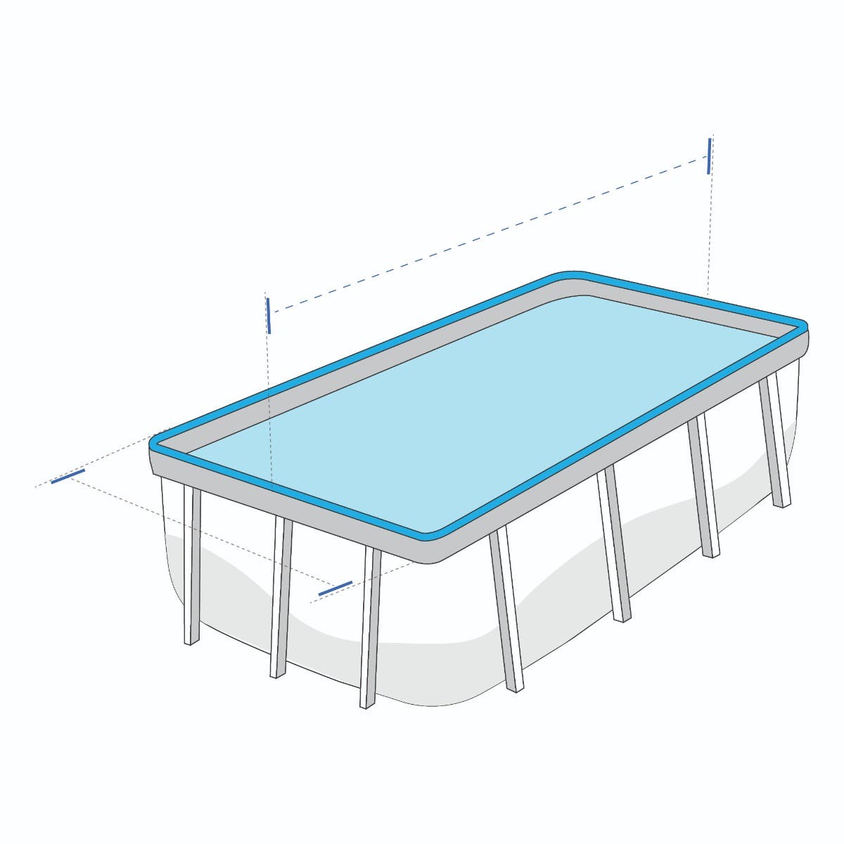 Above Ground Rectangular Pool Covers | Covers & All Canada